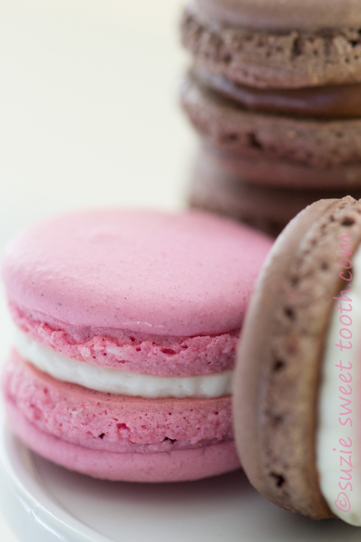 Chocolate Strawberry and Neapolitan Macarons – SUZIE SWEET TOOTH